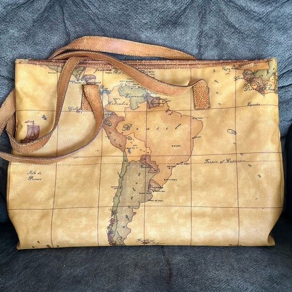 Alviero Martini | Bags | Alviero Martini Prima Classe Geo Map Pvc ...
